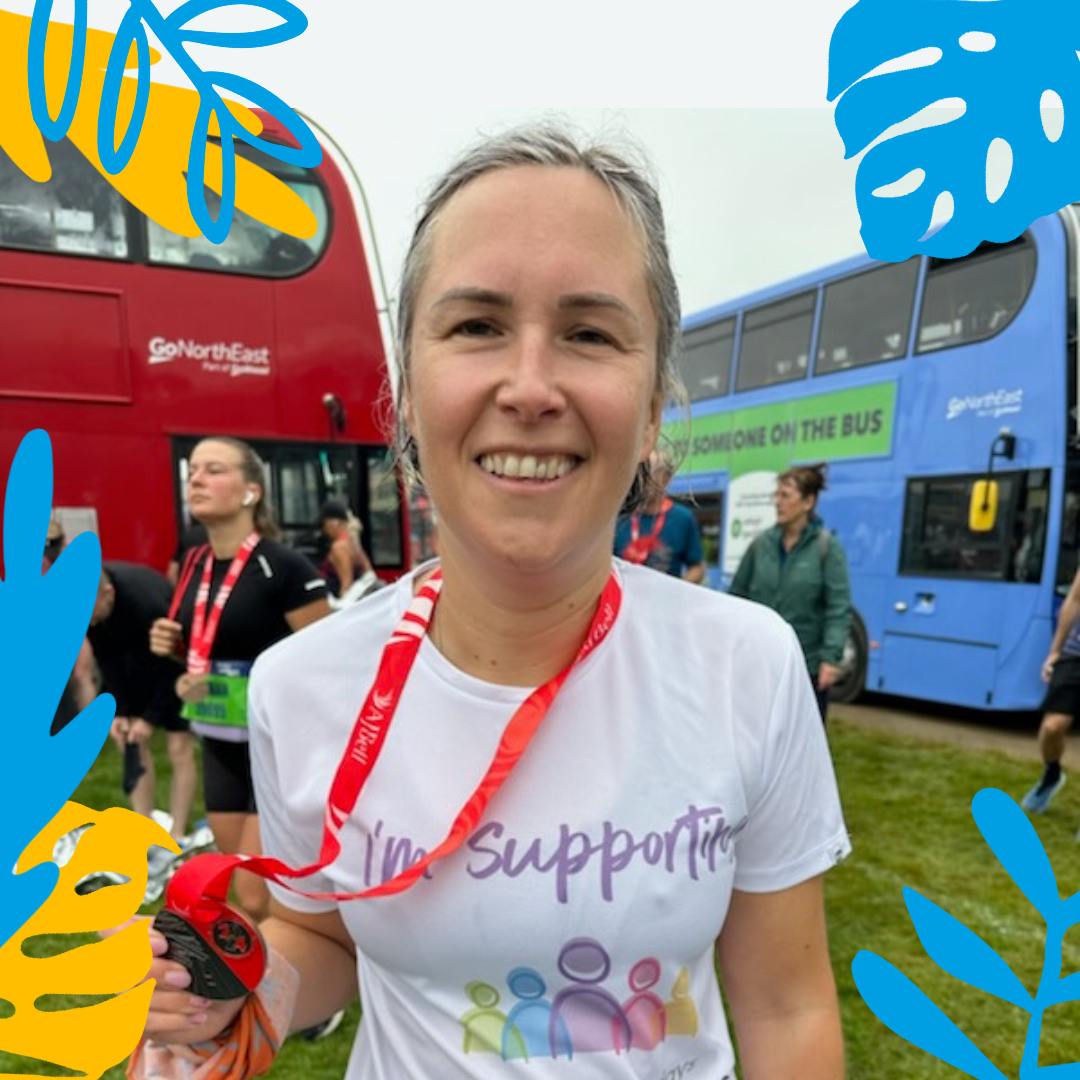 Great North Run supporter remembers her father - Nottinghamshire Hospice